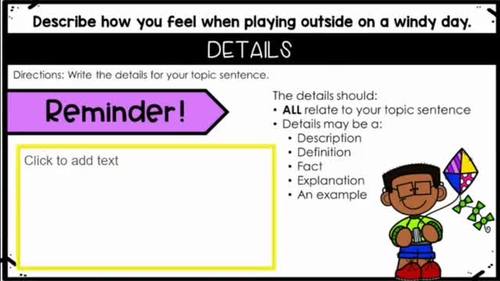 Digital Paragraph Writing Practice for Spring 2nd 3rd Grade | TPT