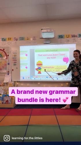 First Grade Contractions Grammar Activities, Craft, and Practice