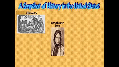 Harriet Tubman, Frederick Douglass, Harriet Beecher Stowe Grades 6-8