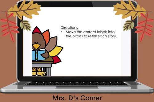 Thanksgiving Retelling Digital Activity | Distance Learning by Mrs Ds ...