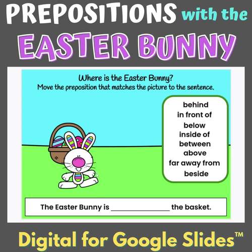 Easter Prepositions with the Easter Bunny Digital Interactive and ...