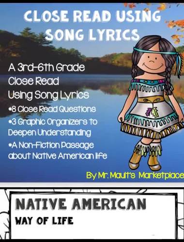 "Colors of the Wind" Native American Close Read with Song Lyrics ...