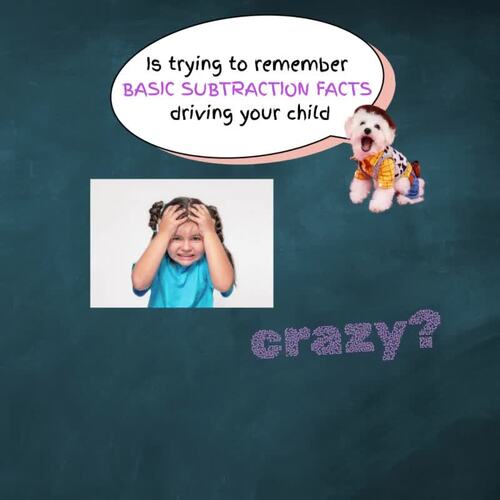 Bundle: Digital and Printable: Subtraction Fact Families (0-10)