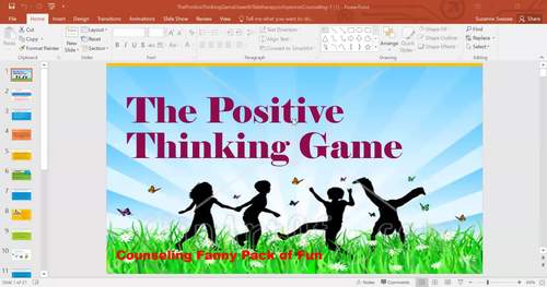 The Positive Thinking Laptop Game: Use with Teletherapy or In-office ...