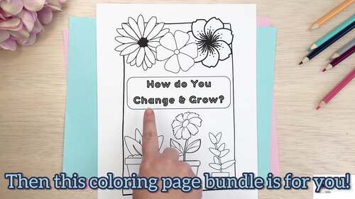 Stress Relief Coloring Pages for Teens & Teachers: Back to School Bundle