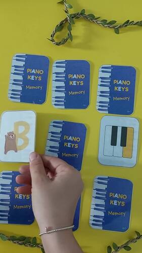 Memoria de las Teclas del Piano - Juego musical - Imprimible | TPT