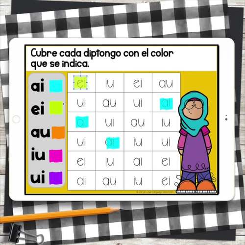 Actividades Digitales para Diptongos Diphthongs in Spanish | TPT