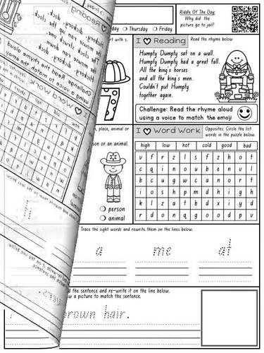 Mornings Made Easy Set One! First Grade Morning Work in NSW Foundation Font