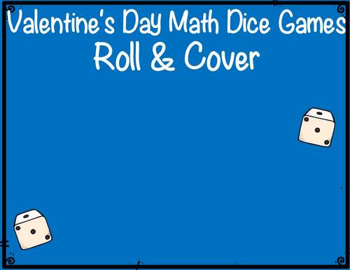 Valentine Math Center Dice Games by The Teaching Scene by Maureen