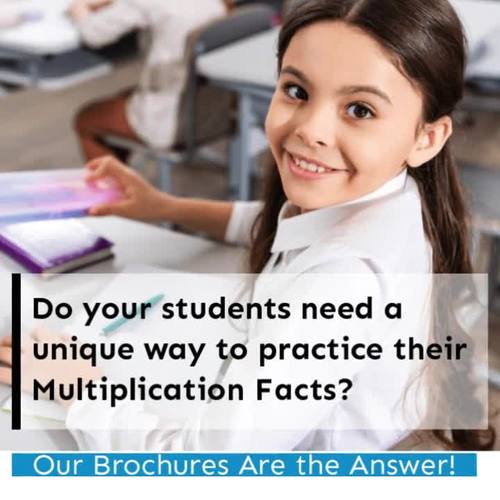 x8 Multiplication Brochures | Multiplication Facts Practice 8 Times Table