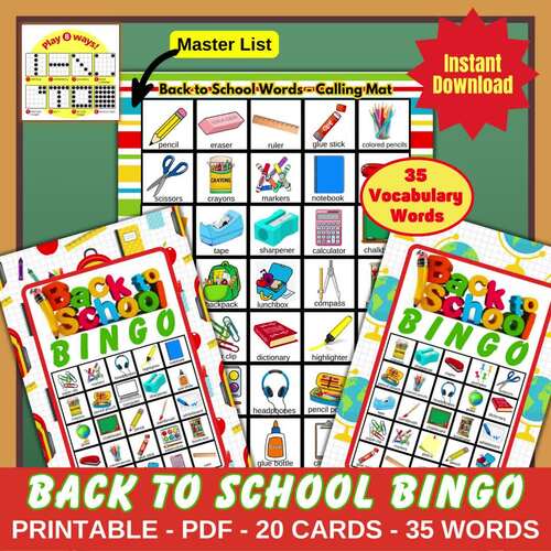 Make Learning Exciting with Back To School Bingo, Teacher-Approved ...