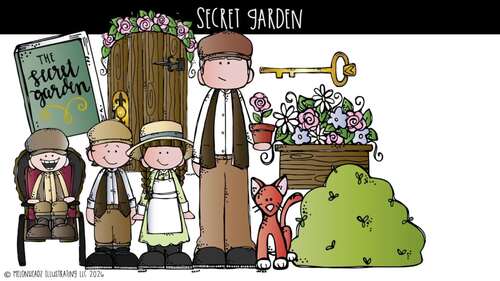 The Secret Garden clip art, literature, book companion COMBO PACK