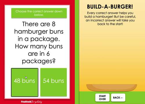 Distributive Property of Multiplication Practice Boom Cards Math Game