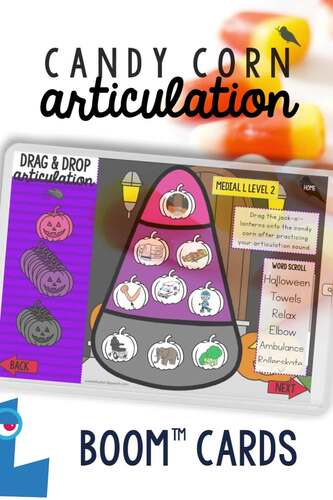 L Articulation & Gliding Halloween Candy Corn Boom™ Cards & Printable ...