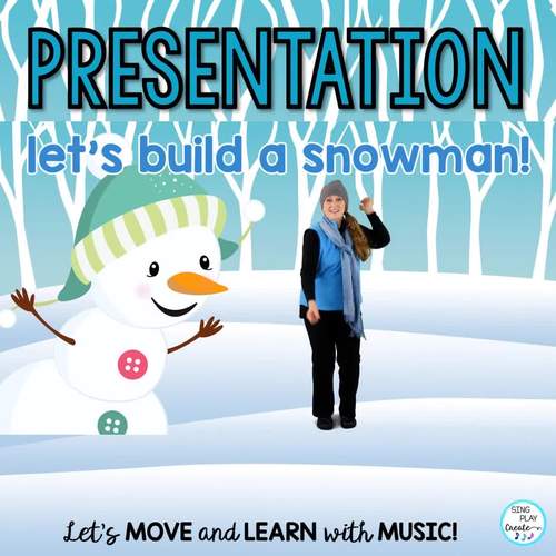 "Let's Build a Snowman" Snowman Song, Brain Break, Movement Activity Video