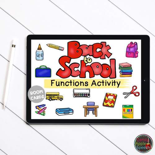 Back to School Vocabulary Activity: Functions- Boom Cards by Candy ...
