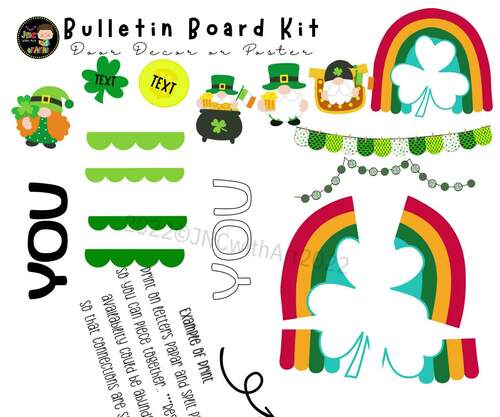 You Are Worth More Than Gold, St.Patrick’s Day,March Bulletin Board Kit ...