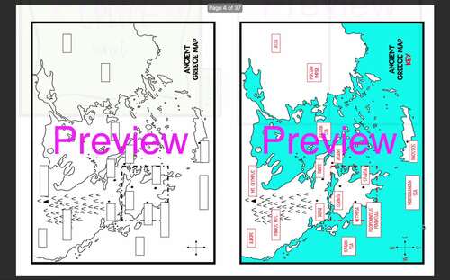Ancient Greece Unit Interactive Notebook (PDF Printable Resource)