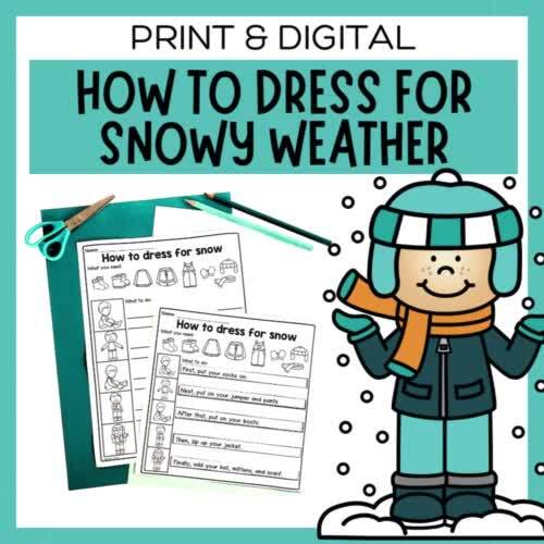 How to Dress for Snowy Weather | Winter Writing | Procedural “How To ...