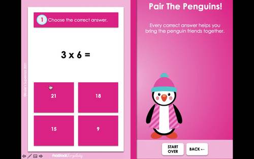Multiplication Facts Digital Game for PowerPoint and Google Slides