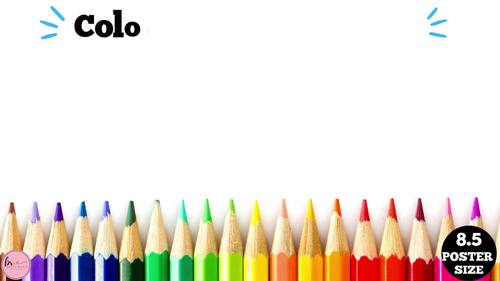 Los Colores en Español Posters- Color Posters in SPANISH - Back to ...