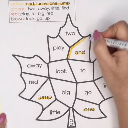 Fall Sight Word Coloring Worksheets Color by Preprimer Words Scarecrow ...