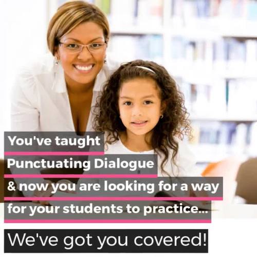 Punctuating Dialogue Task Cards | Digital Google Forms | Distance Learning