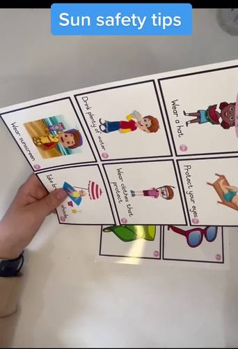 Summer Safety cards by Designing minds xx | TPT