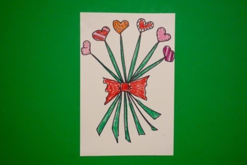 Let's Draw a Valentine Bouquet! by Patty Fernandez Artist | TPT