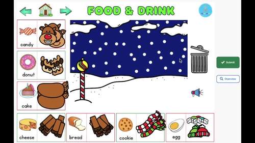 Preschool Vocabulary GAME - Build a Reindeer - Winter/ Christmas