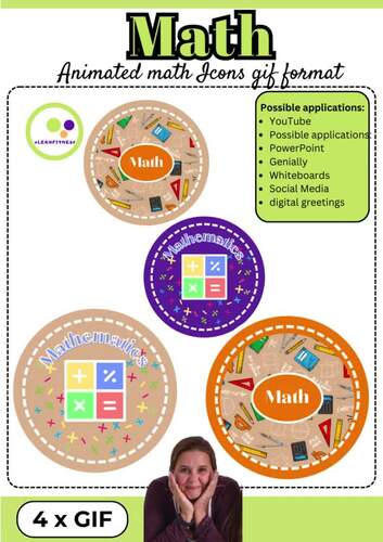 Math | 4 x Gif - Animation | Mathematics | commercial use Mathematics