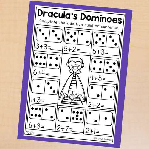 Halloween Kindergarten Math Worksheets by Clever Kids Resources | TPT