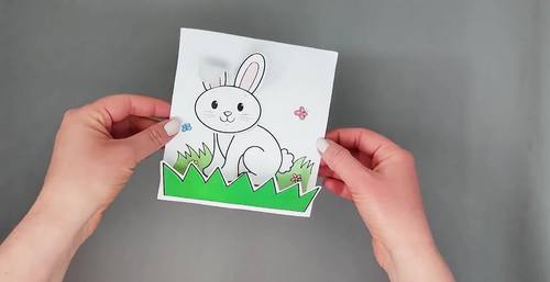 Cut and Paste Bunny Craft by 10 Minutes of Quality Time | TPT