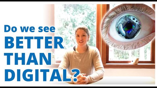 Do our eyes see better than digital cameras? by Rosie Research Science