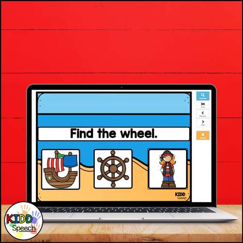 Preschool Speech Therapy Pirate BOOM Cards Vocabulary | TPT