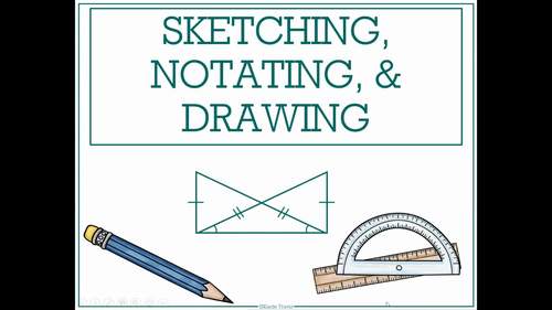 Geometry PowerPoint | Teaching Sketching, Notating, Drawing DISTANCE ...
