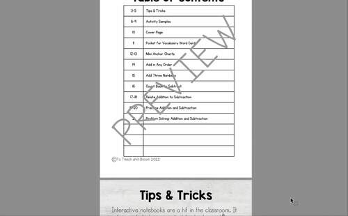 Big Ideas Math Interactive Notebook | Chapter 2 | Second Grade | TPT