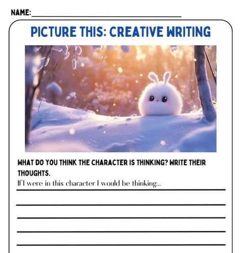 45 Winter Creative Writing Prompts, Images & Sentence Starters for ...