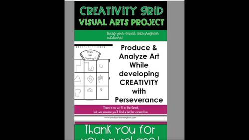 Creativity Grids | Visual Arts Project by Outdoor Learning Hub | TpT