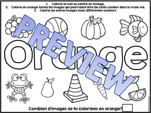 French Colours (Colors) Activity and Bingo - Activité sur les couleurs ...
