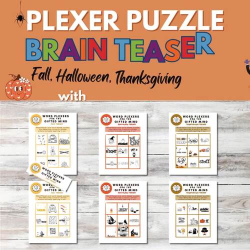 Halloween and Fall Brain Teasers Pack | Printable Logic Puzzles | Bell ...