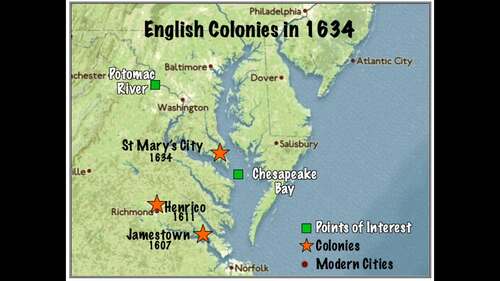 13 Colonies Social Studies Activity #3- Maryland Colony, Go Fish
