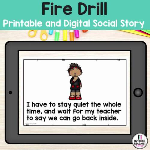 Social Story Fire Drill By Brooke Reagan Tpt