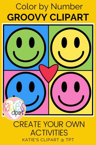 Create Your Own Color By Number Groovy Clip Art Color By Code Templates