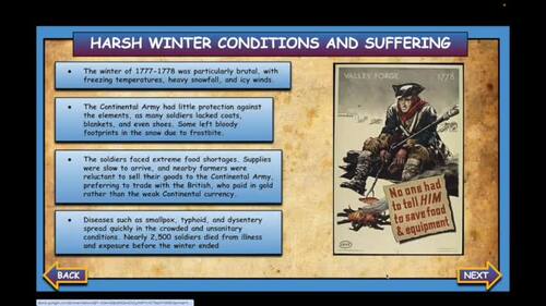 Valley Forge Winter Encampment and Hardship 1777. Battle Of Monmouth. L19.