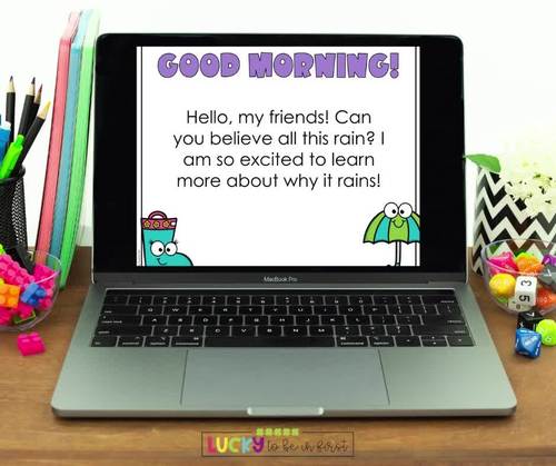 Digital Morning Meeting | March | Distance Learning | TpT