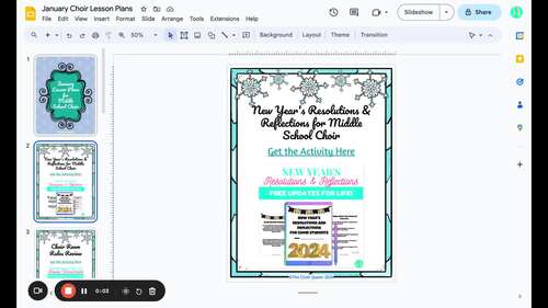 January Lesson Plans for Middle School Choir by The Choir Queen | TPT