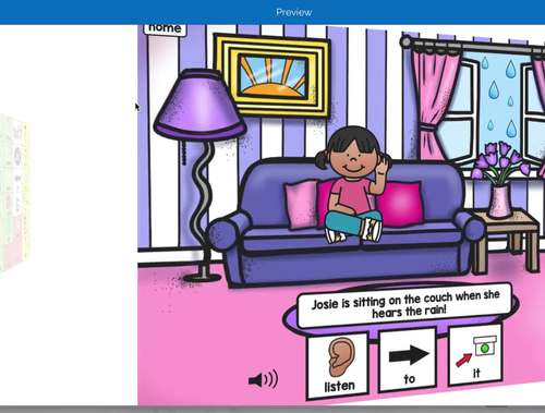Core Vocabulary Interactive Boom Spring Sequencing Story by Passport Speech