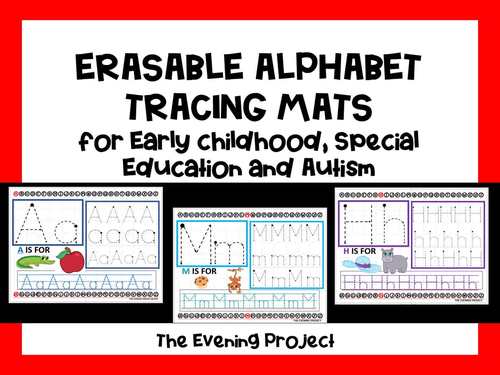 Alphabet Tracing Mats by THE EVENING PROJECT | TPT