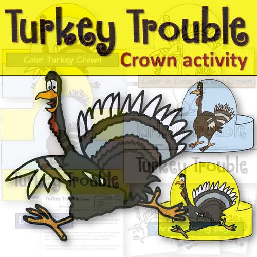 Turkey Trouble Activity Crown | Thanksgiving Activity | TPT